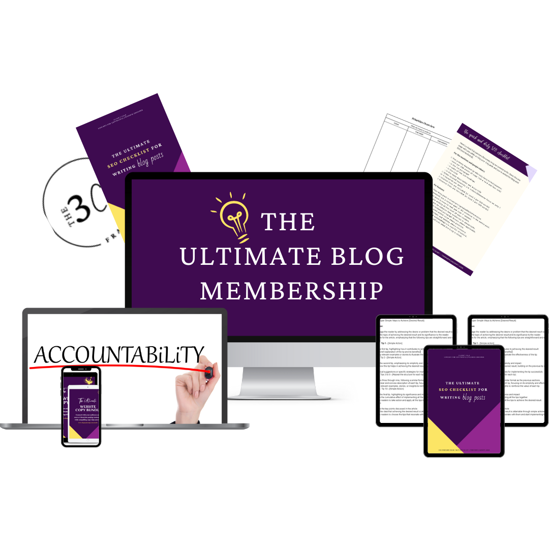 The Ultimate Blog Membership - The Purple Script Studio